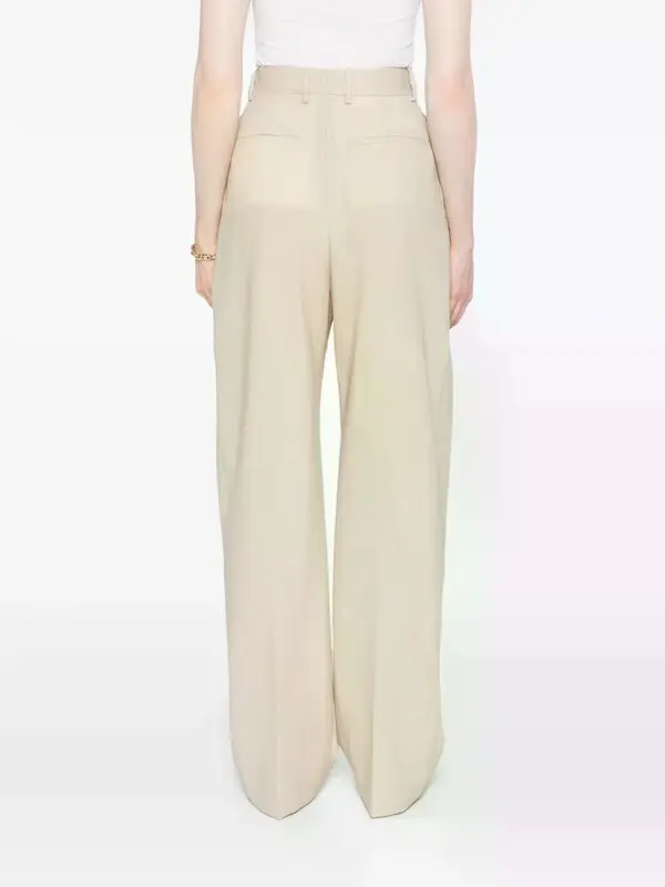 Wardrobe.NYC Pleated Trousers - Neutrals