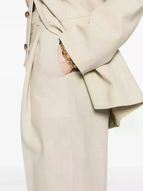 Wardrobe.NYC Pleated Trousers - Neutrals