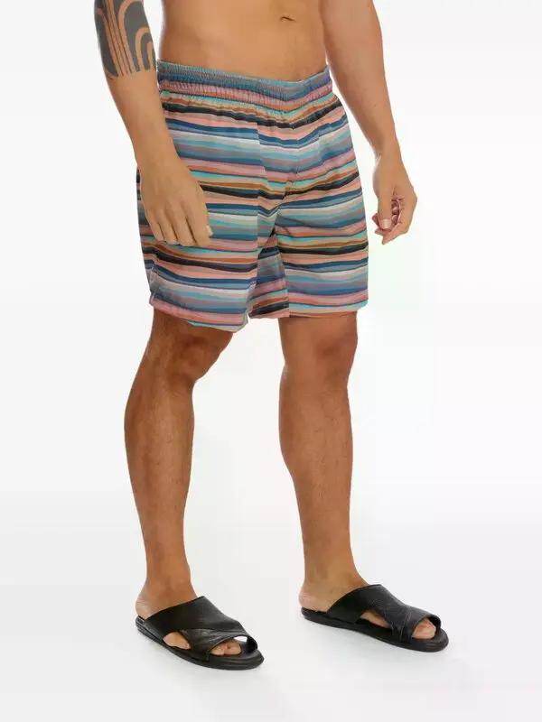 AMIR SLAMA Striped Swim Shorts