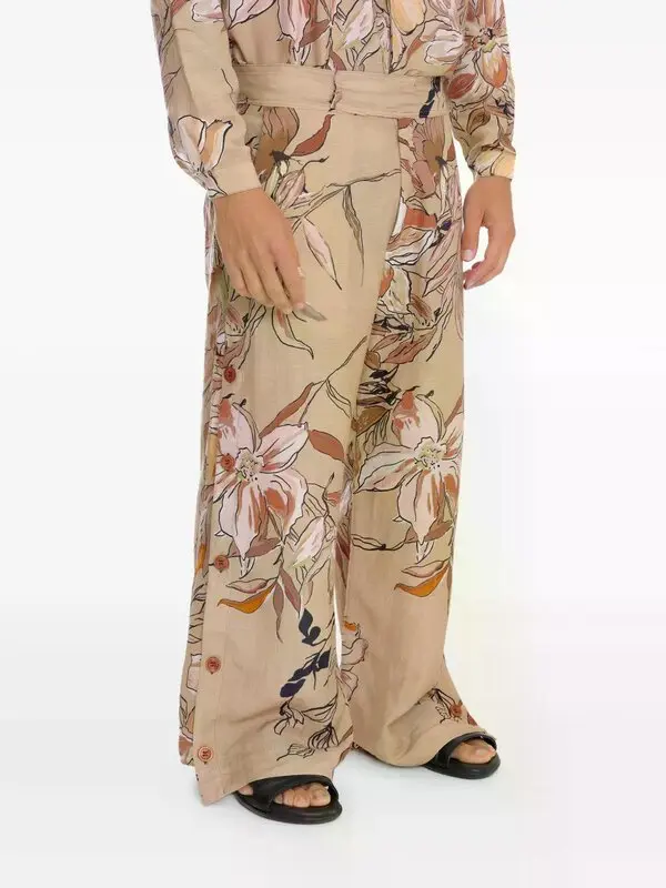 AMIR SLAMA Floral-print Trousers