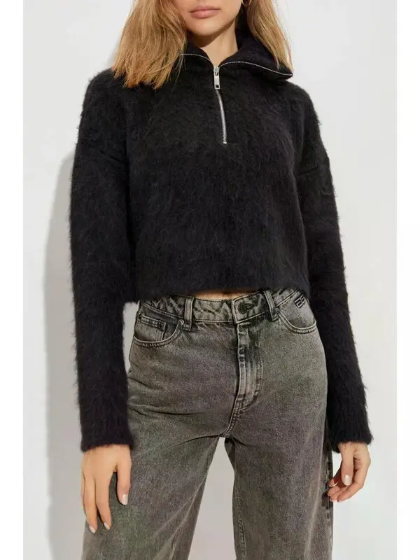 Sportmax Half-zip Alpaca Wool-blend Sweater