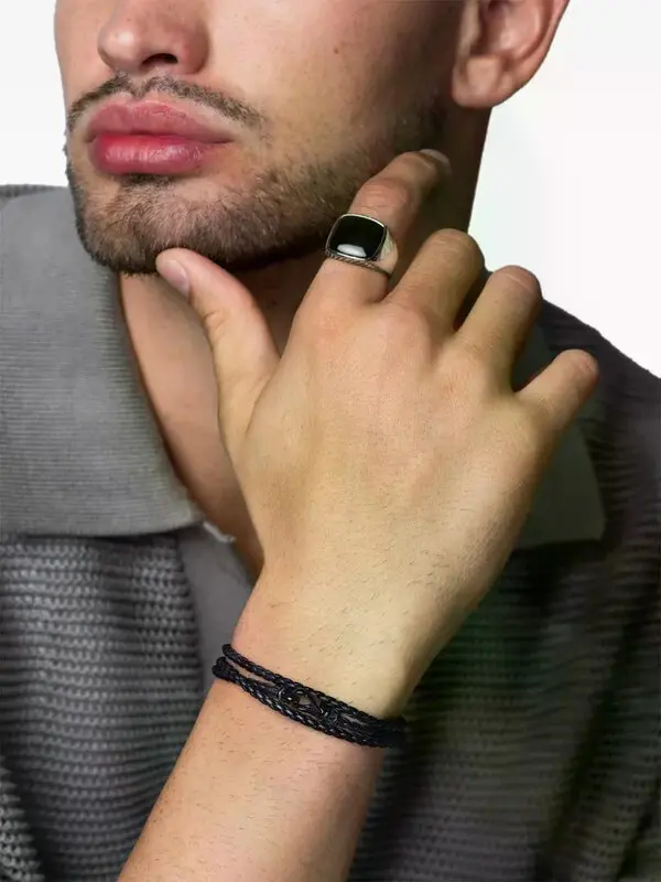 NIALAYA JEWELRY Onyx Signet Ring