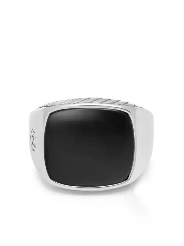 NIALAYA JEWELRY Onyx Signet Ring