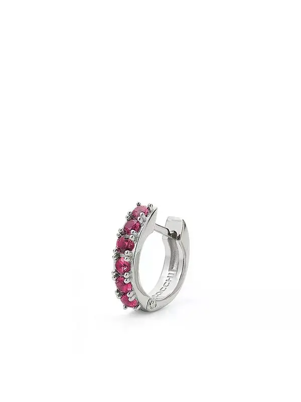 Emanuele Bicocchi Logo-engraved Hoop Earrings - Red