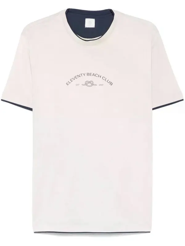 Eleventy Logo-print T-shirt