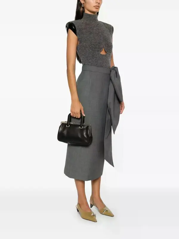 Max Mara Leather Tote Bag