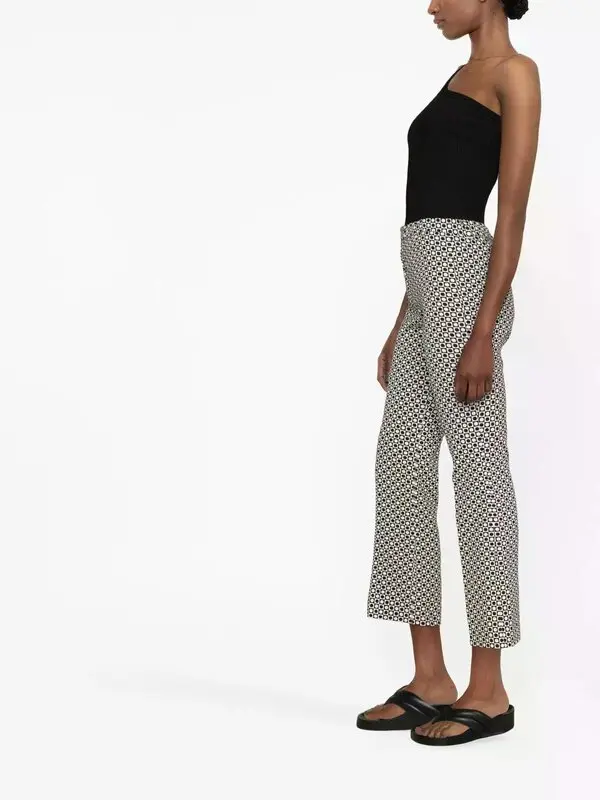 Max Mara Geometric Jacquard Tailored Trousers