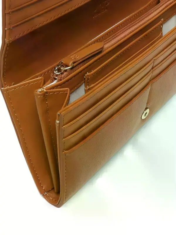 V°73 Logo-plaque Wallet - Brown