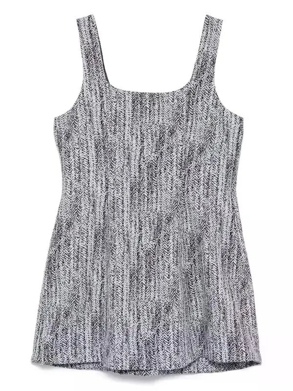 GANNI Tweed Mini Dress