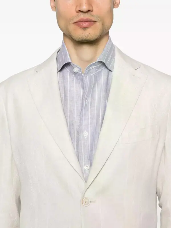 Eleventy Pinstriped Suit - Neutrals
