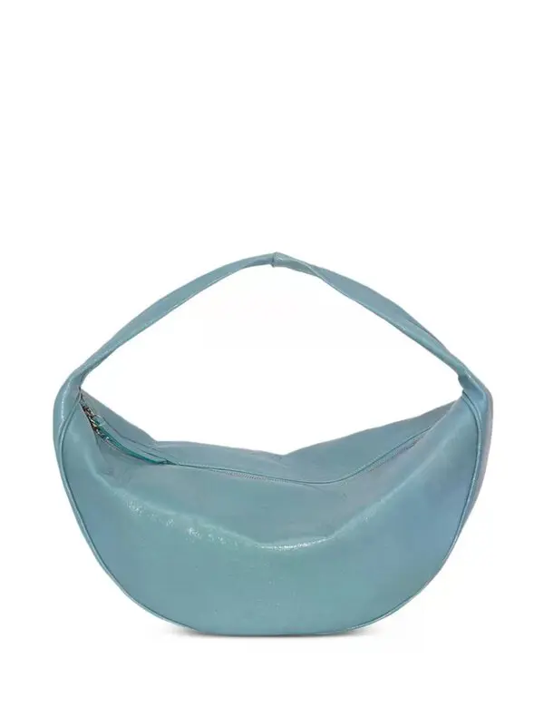 By Far Maxi Cush Leather Shoulder Bag - Blue
