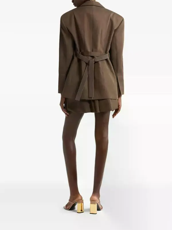 PATOU Belted Gabardine Jacket
