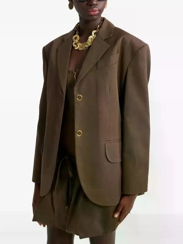 PATOU Belted Gabardine Jacket