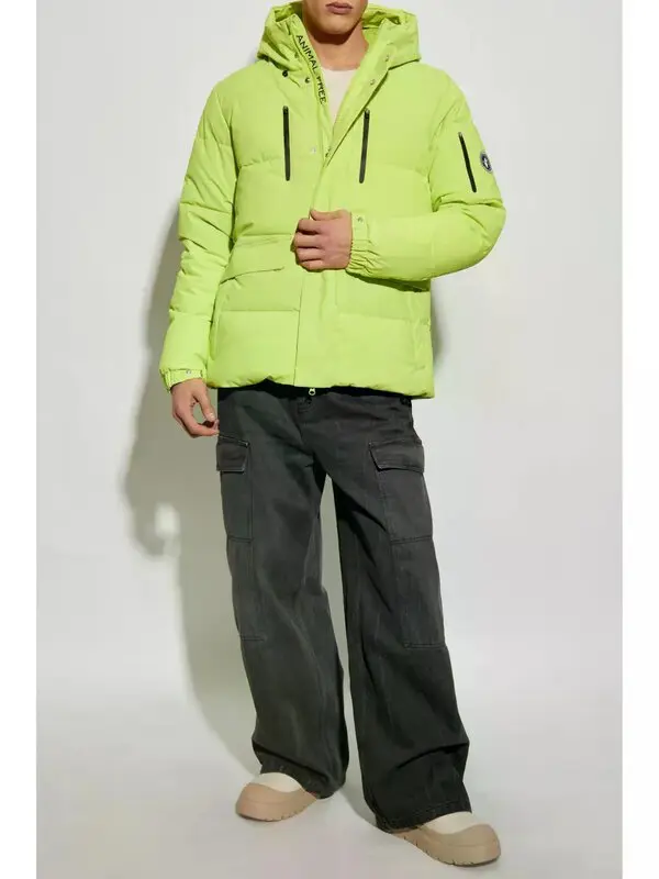 SAVE THE DUCK Hooded Padded Jacket - Yellow