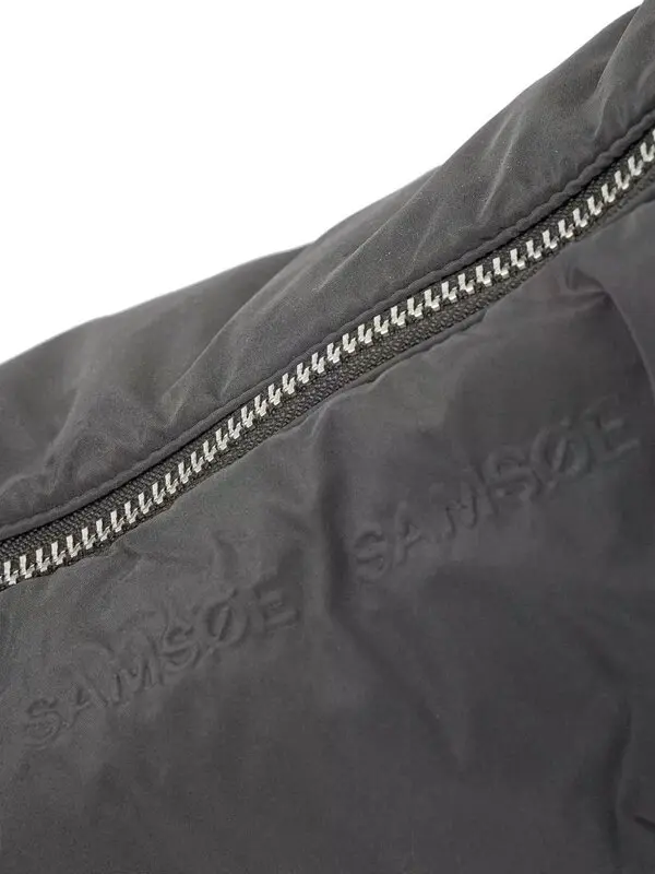 SAMSOE SAMSOE Logo Strap Shoulder Bag - Grey