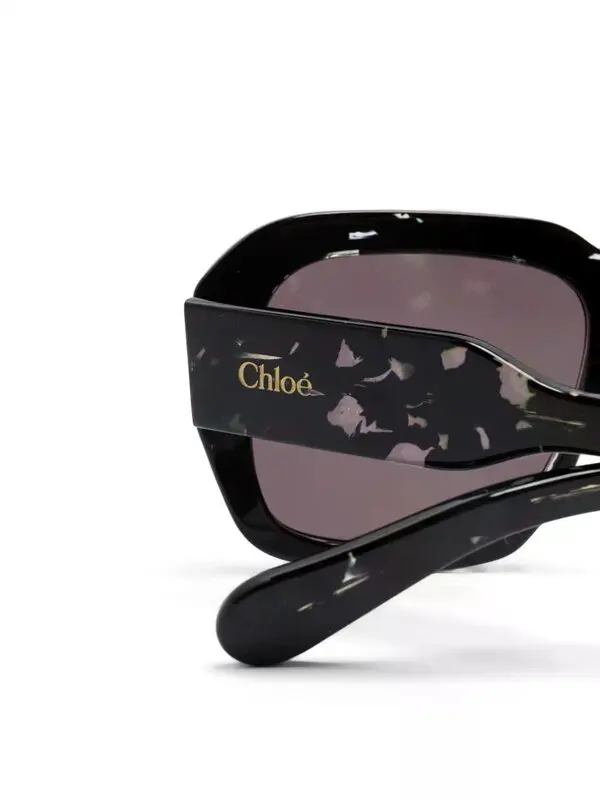 Chloé Oversized Frame Sunglasses - Black