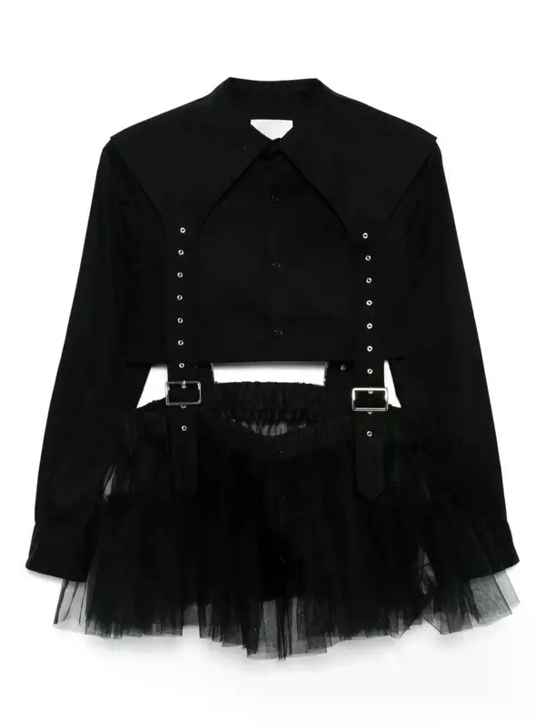 Noir Kei Ninomiya Shirt Dress - Black