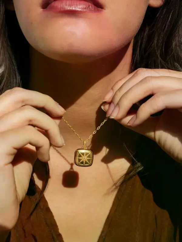 DOWER & HALL Stellar Talisman Necklace - Gold