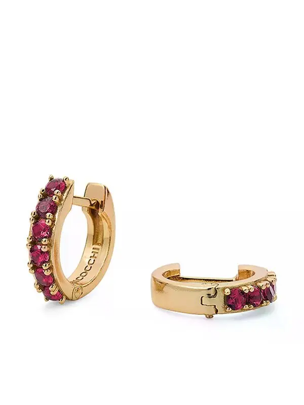 Emanuele Bicocchi Logo-engraved Hoop Earrings