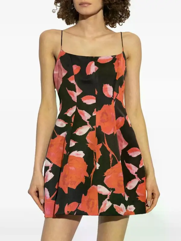 Blumarine Floral Mini Dress - Red