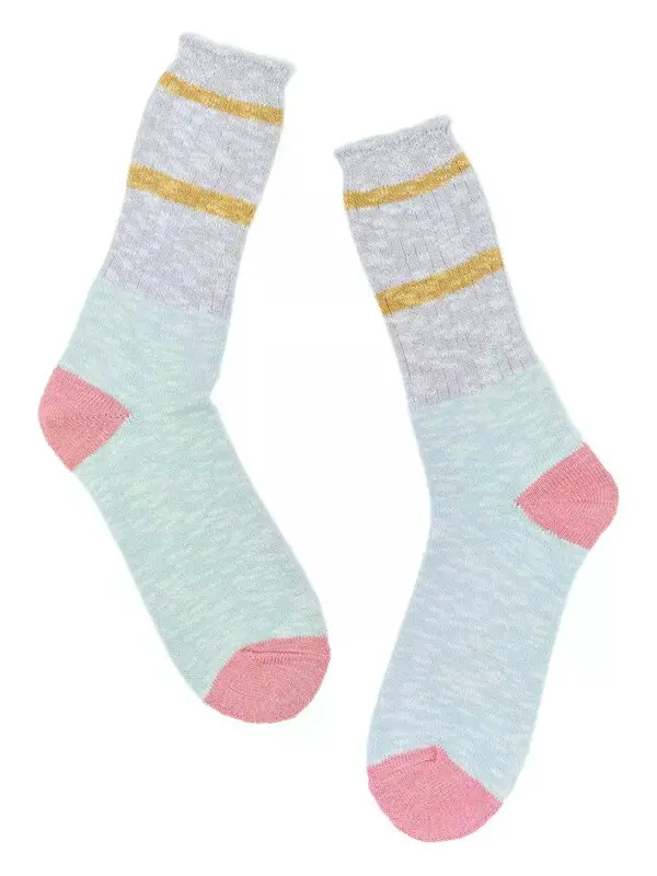 BRAIN DEAD Ribbed Socks - Blue