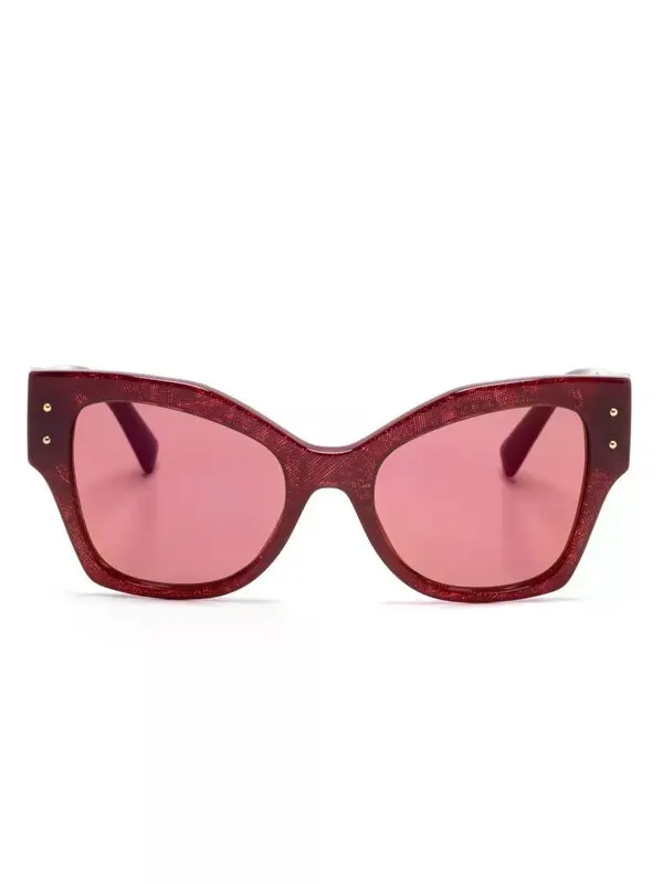 Dolce & Gabbana Butterfly-frame Sunglasses - Red