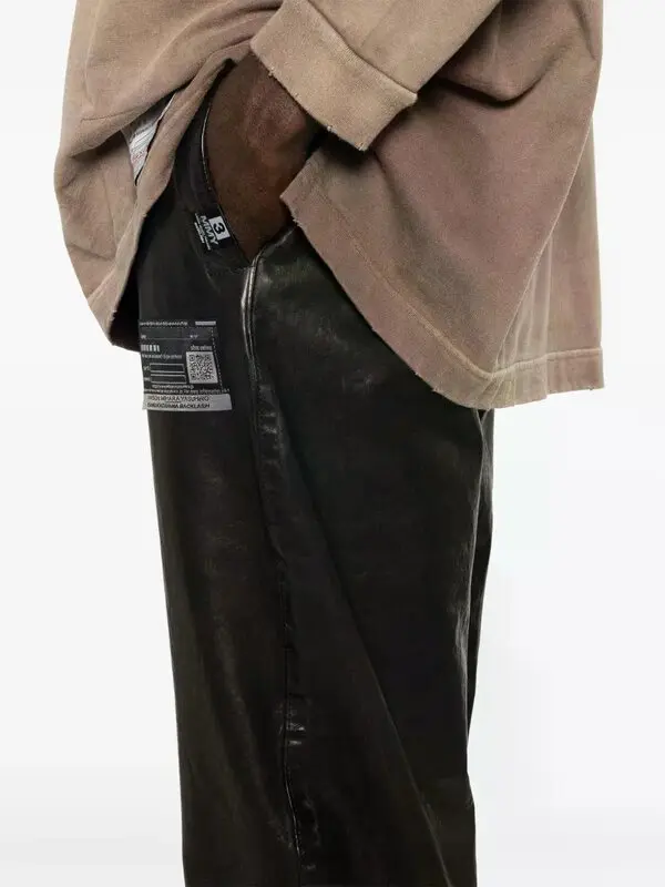 Mihara Yasuhiro Leather Trousers