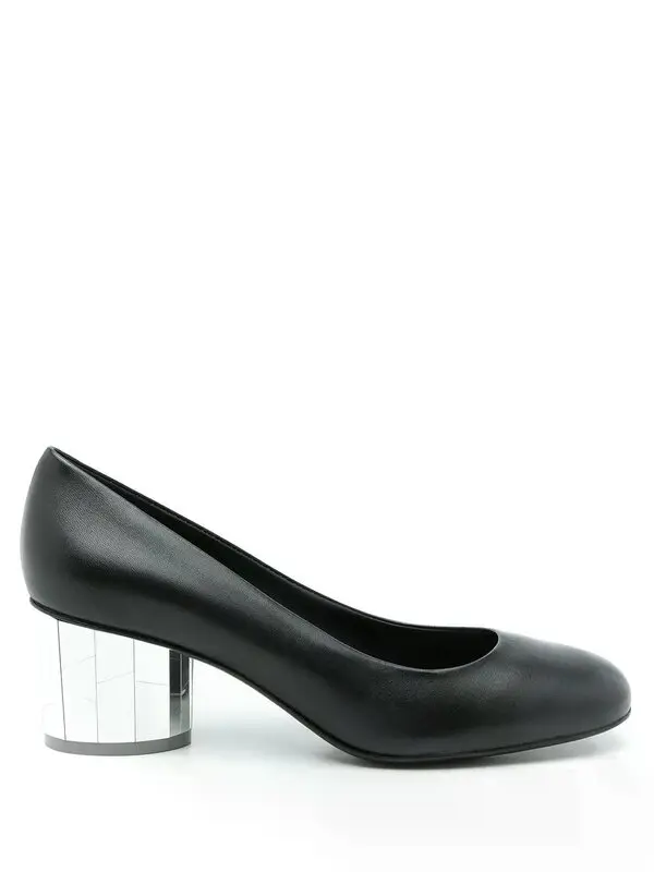 FERRAGAMO Farrah Leather Pumps - Black
