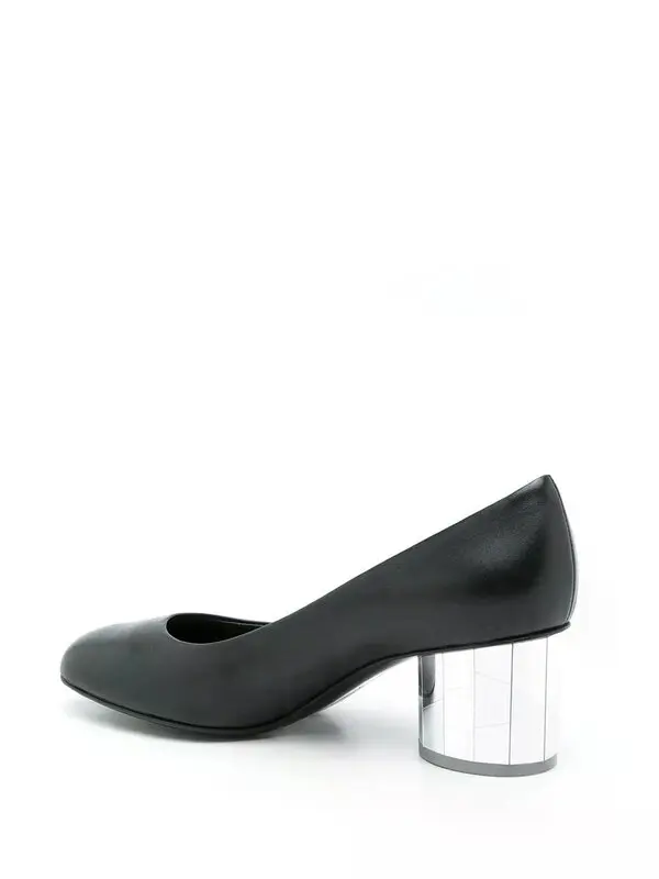FERRAGAMO Farrah Leather Pumps - Black