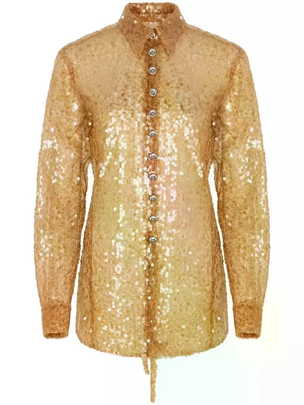 Rabanne Sequin-embroidered Shirt
