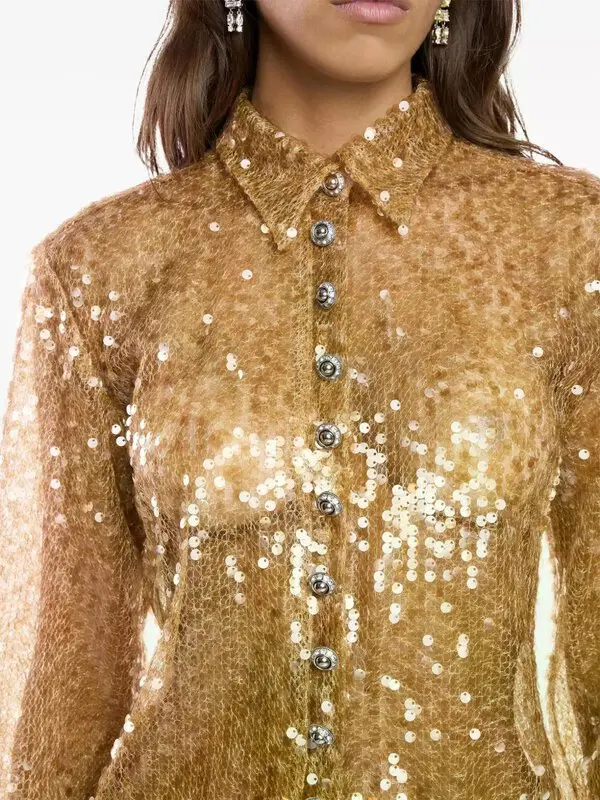 Rabanne Sequin-embroidered Shirt