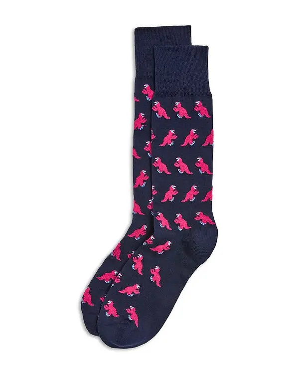 Paul Smith Dinosaur Crew Socks - Pink