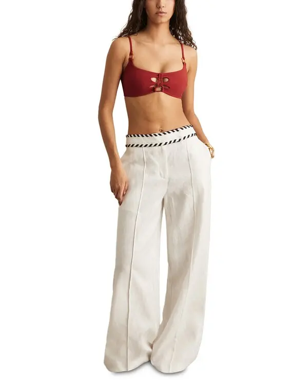 REISS Nara Cut Out Bikini Top