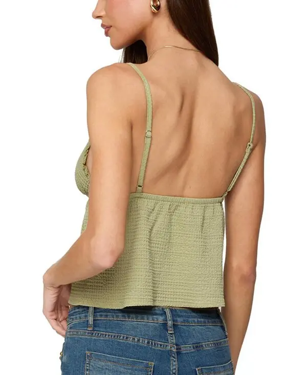 EDIKTED Brianne Textured Babydoll Tank Top