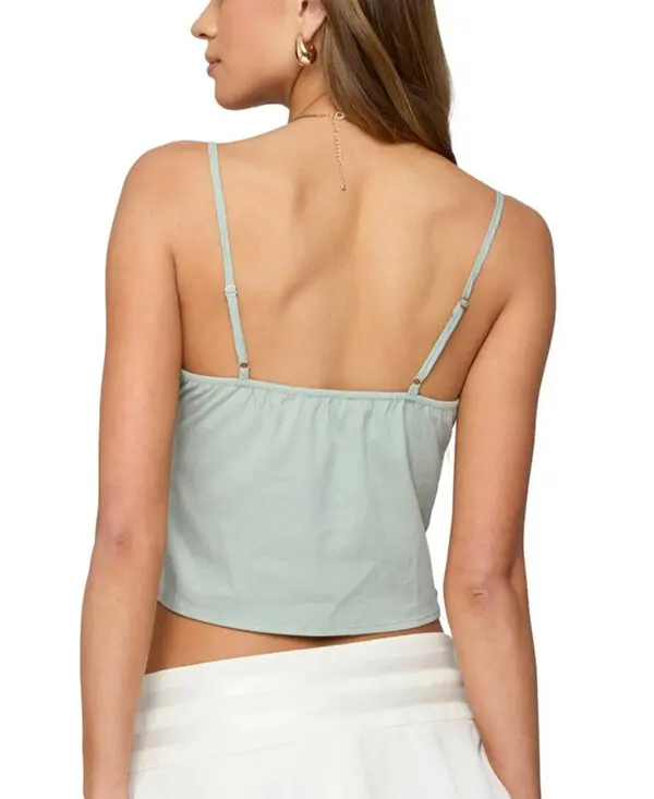 EDIKTED Sequin & Bead Woven Tank Top