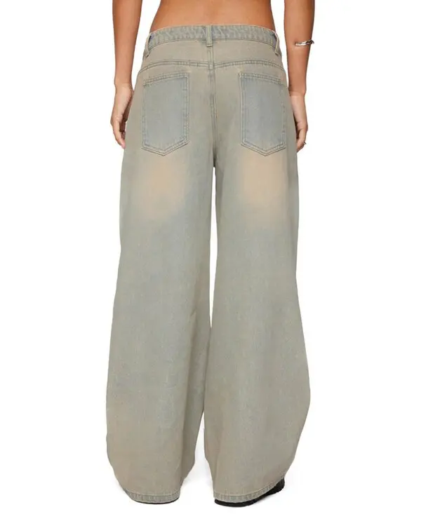 EDIKTED Santi Low Rise Wide Leg Jeans