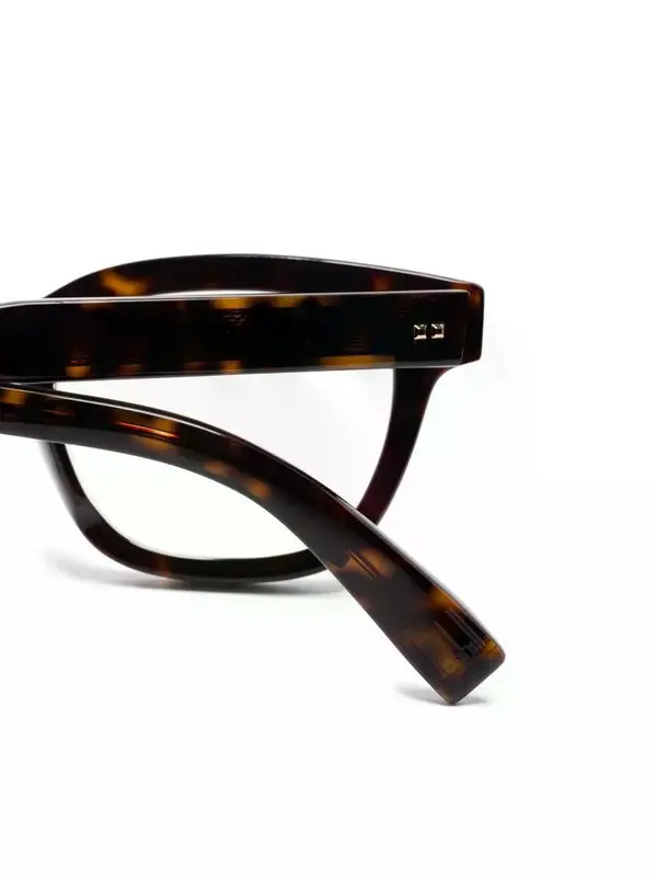Dunhill Square-frame Glasses - Brown