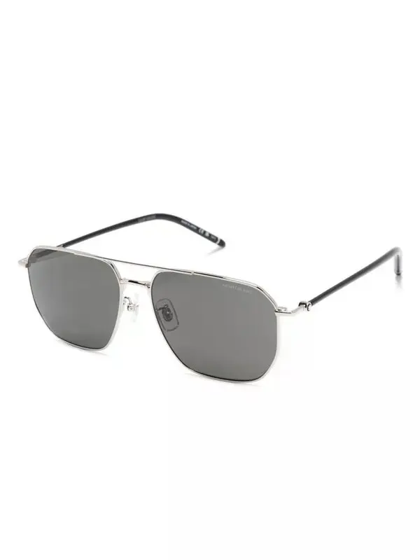 Montblanc Pilot-frame Sunglasses - Black