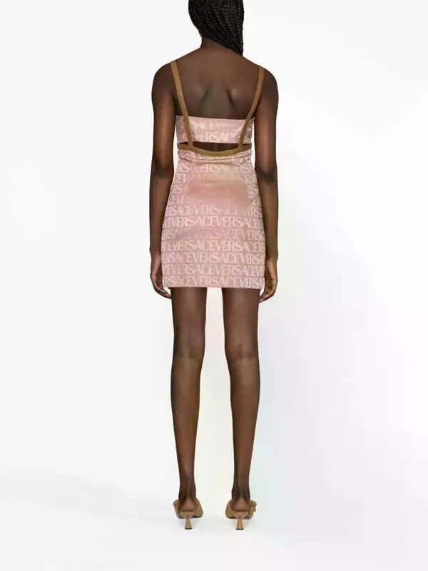 Versace Logo Jacquard Minidress