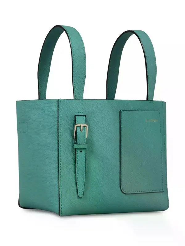 VALEXTRA Micro Soft Bucket Bag - Blue