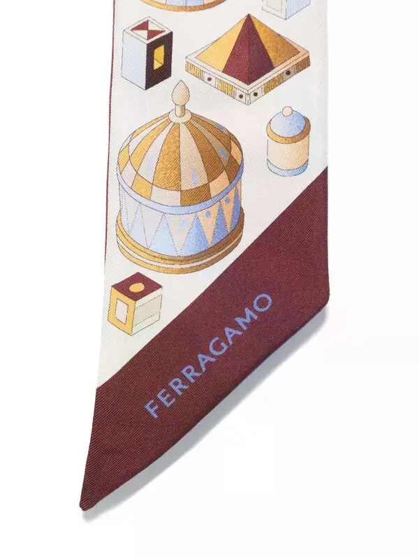 FERRAGAMO Nadir-print Neckerchief