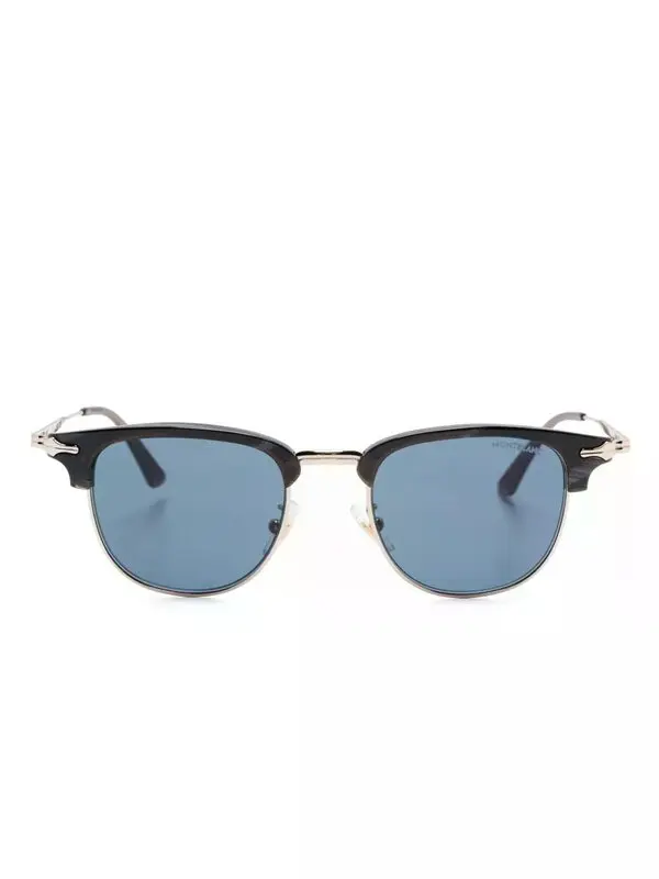 Montblanc Rectangle-frame Sunglasses - Gold