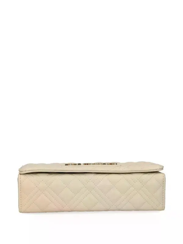 Moschino Leather Cross Body Bag - Neutrals