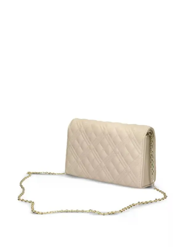 Moschino Leather Cross Body Bag - Neutrals