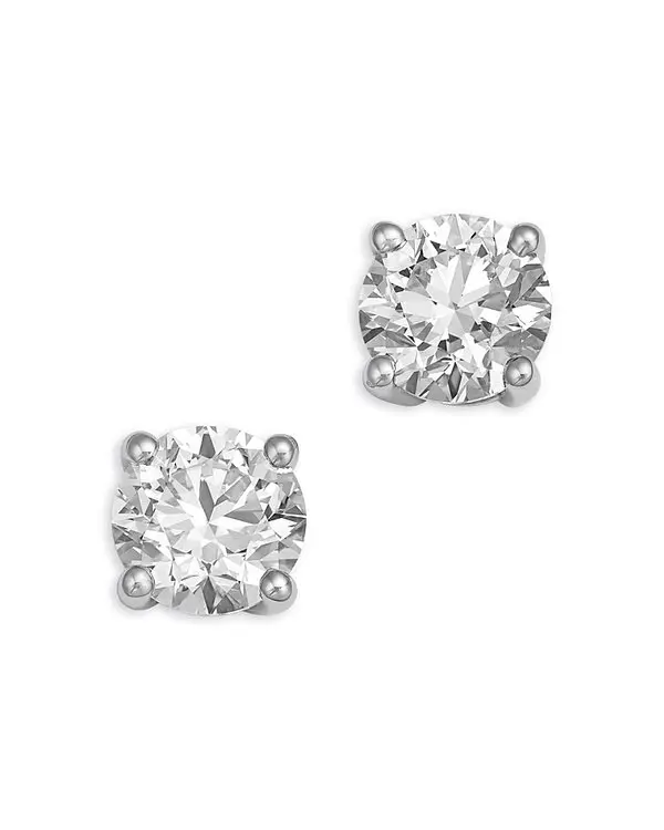 Bloomingdale'S Diamond Solitaire Stud Earrings 1.5 Tcw - White