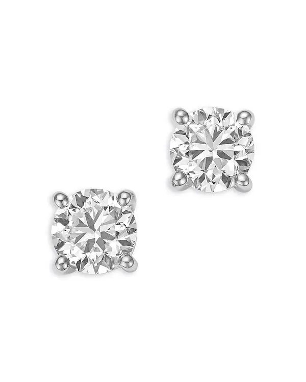Bloomingdale'S Diamond Solitaire Stud Earrings 2.0 Tcw In 14k Gold - White
