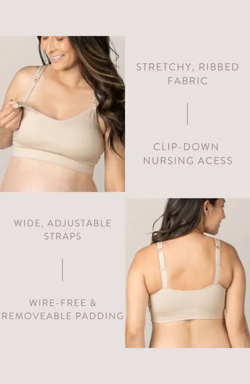 KINDRED BRAVELY Mia Maternity & Nursing Lounge Bra- Fits Sizes 30b-44d - Stone
