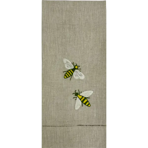 MAISON D'HAITI Tea Towelsbuzzing Bees - Flax
