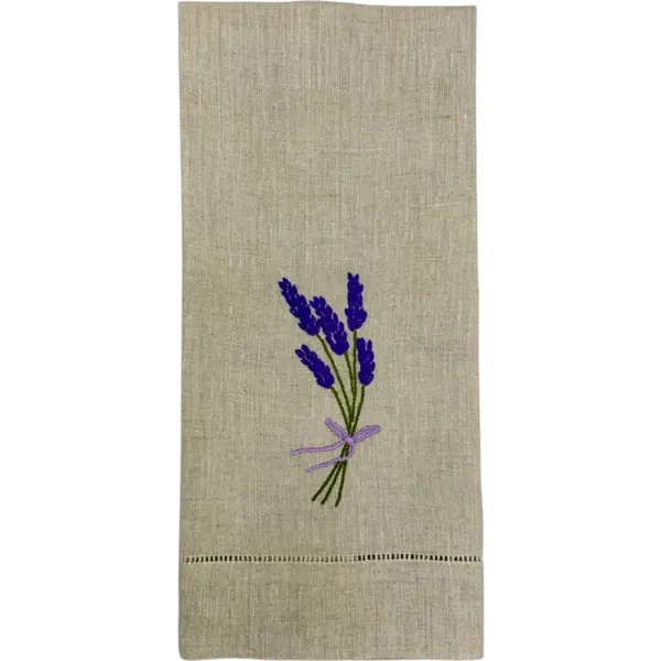 MAISON D'HAITI Tea Towelslavender Sprig - Flax