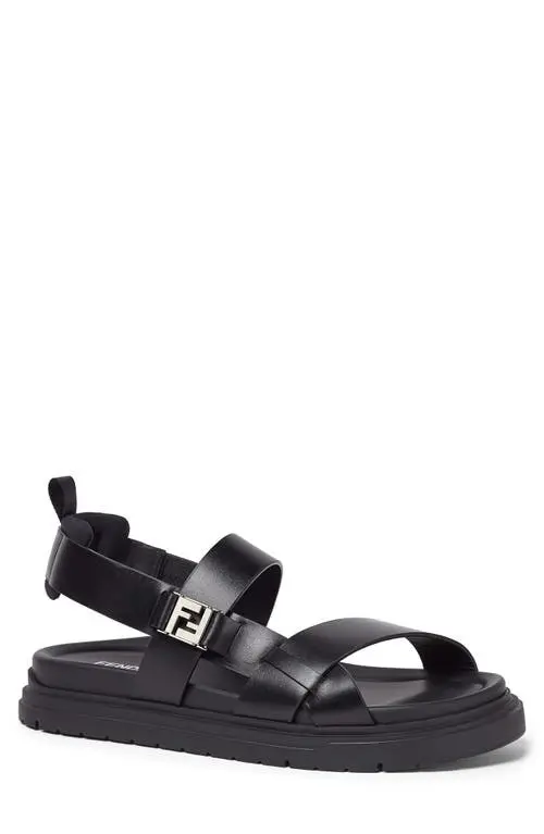Fendi Ff Sandal - Nero